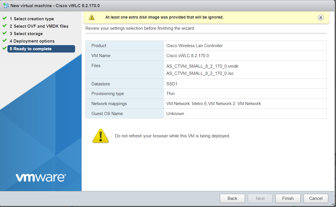 Installing Cisco vWLC on ESXI - Network Bytes